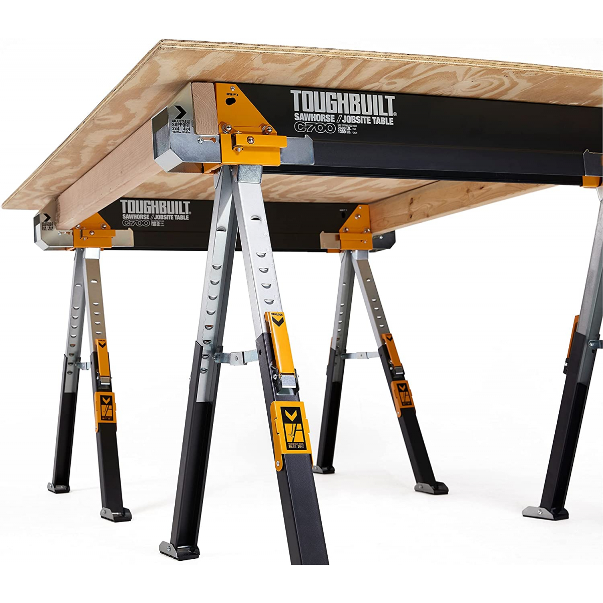 Toughbuilt Pack de 2 tréteaux-table TB-C700-2